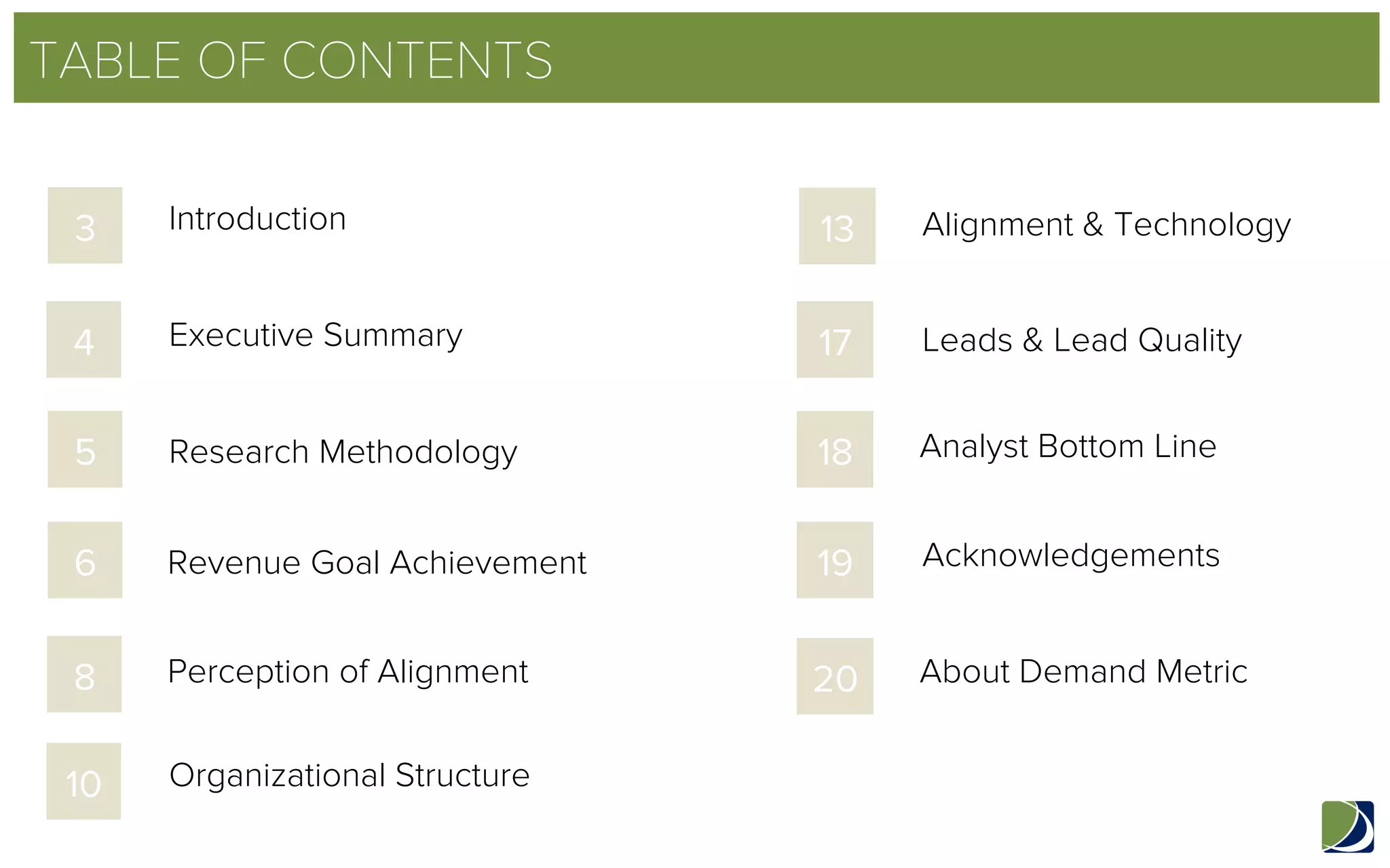 Sales & Marketing Alignment Benchmarking Report Summary | PDF