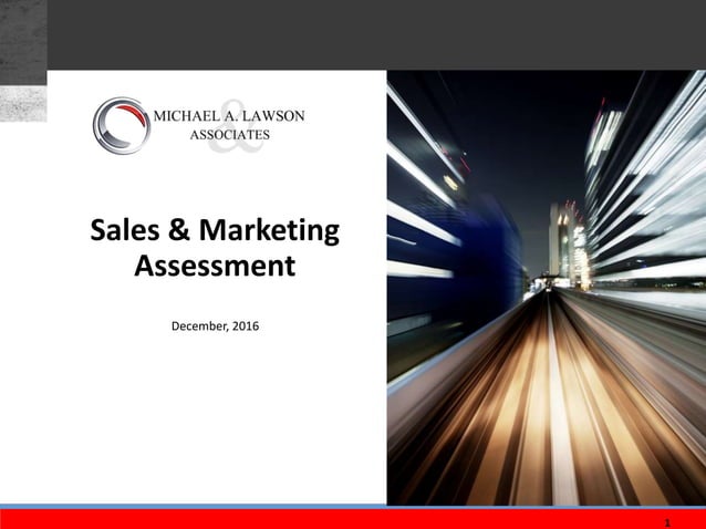 Introduction To Lawson Sales & Marketing Assessments | PPT