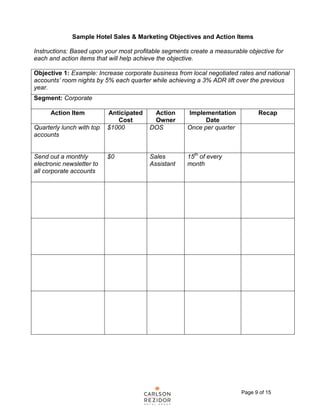 Sales & Marketing plan sample | PDF