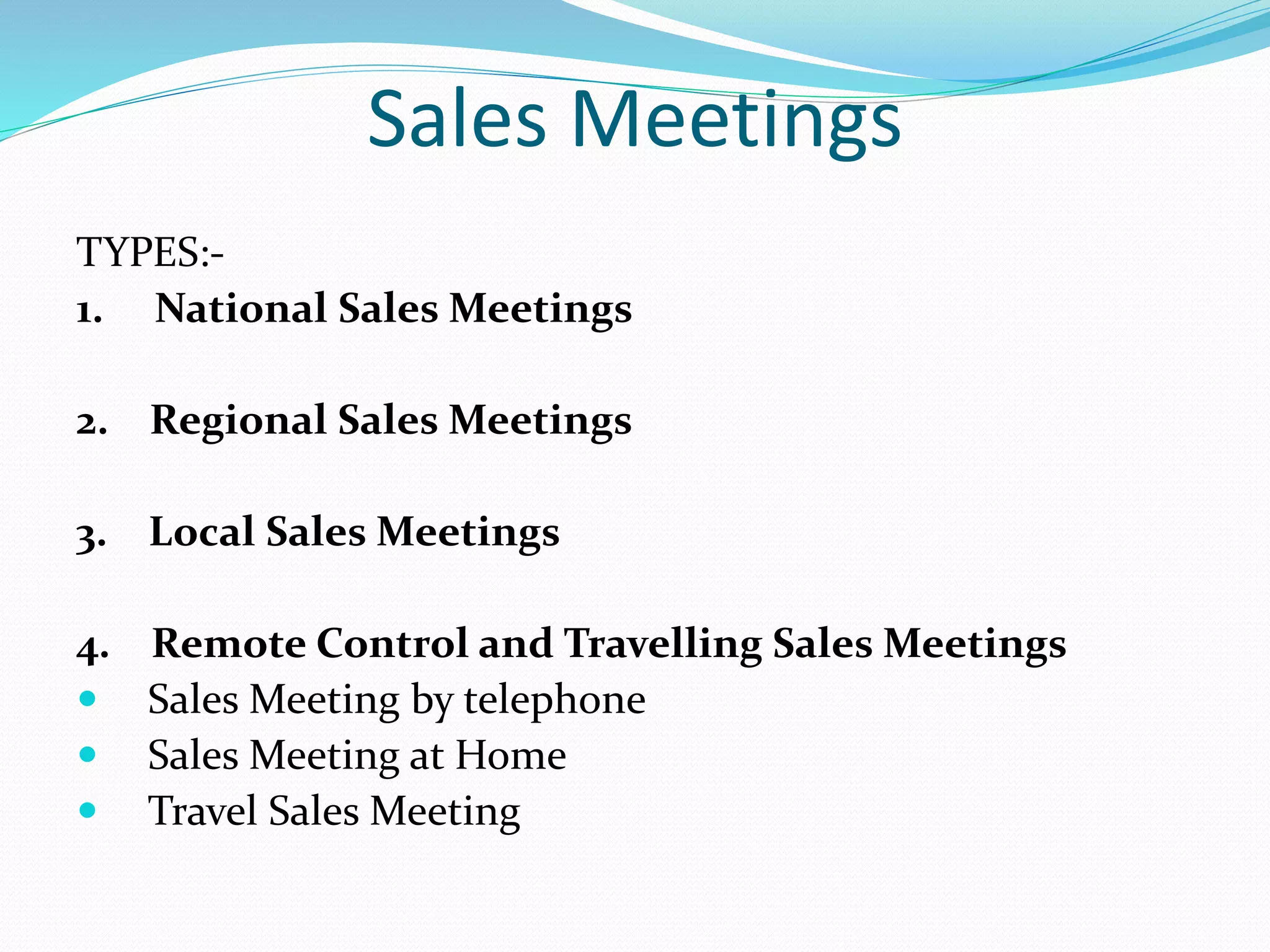 Sales meetings | PPTX