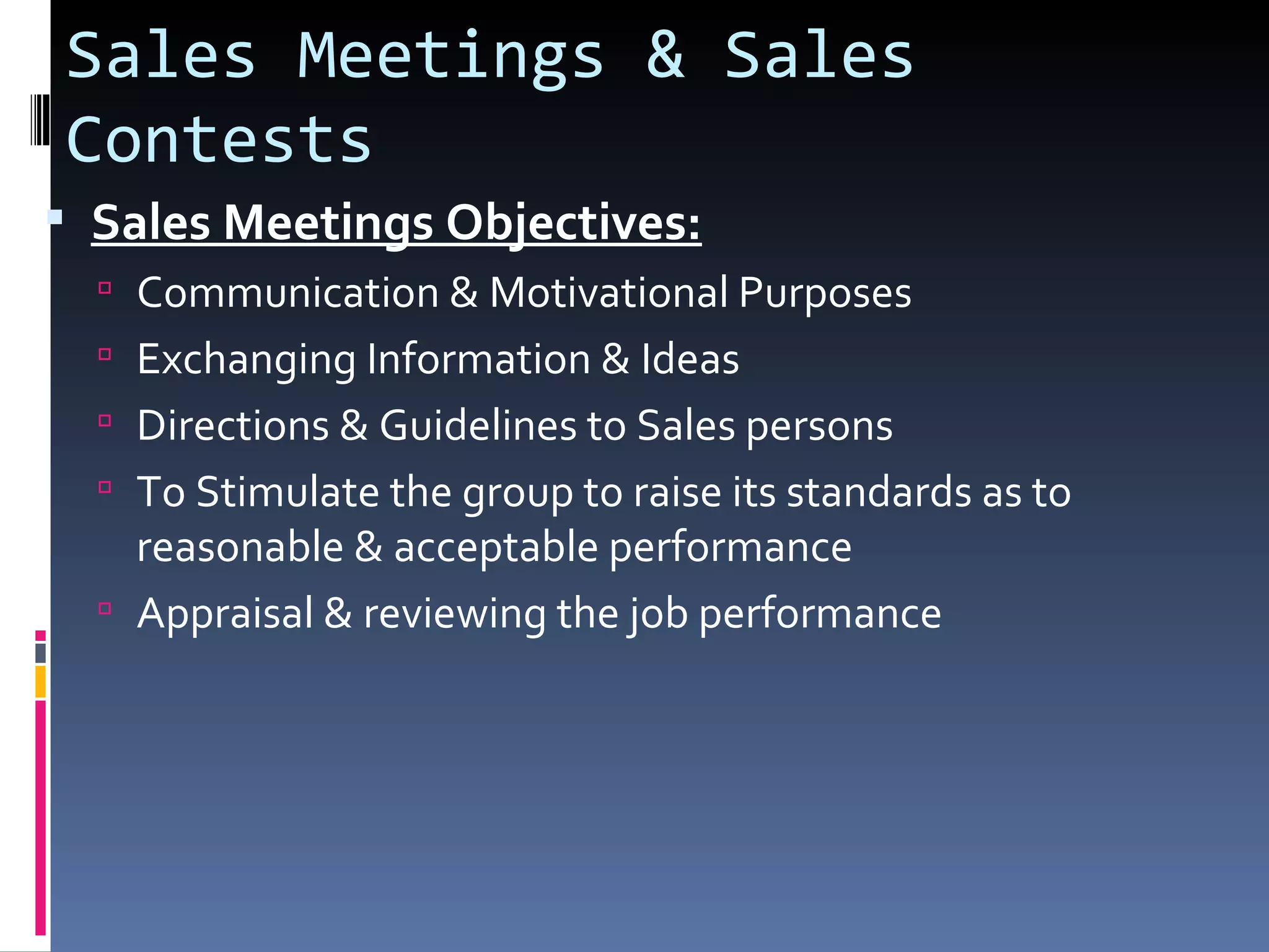Salesmeetingssalescontests | PPT