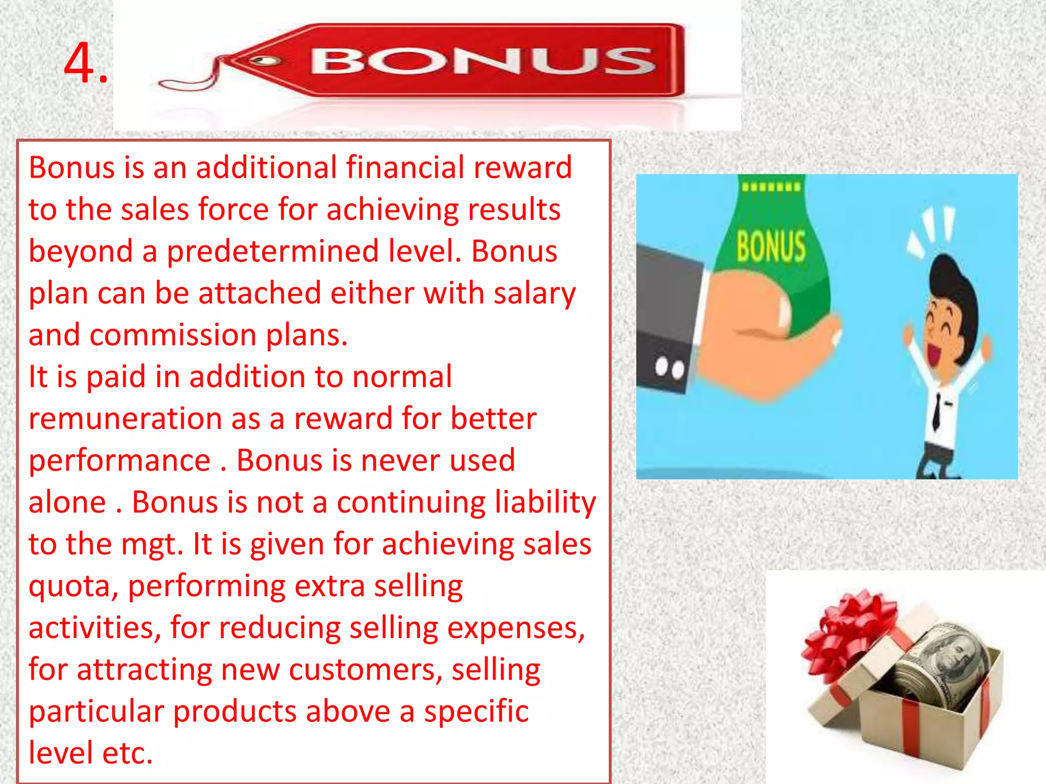 methods of sales force compensation | PPTX