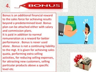 methods of sales force compensation | PPTX