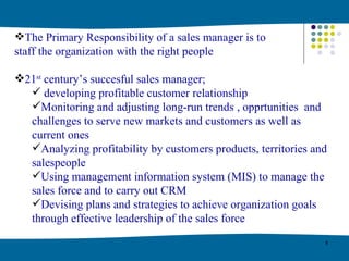 Sales Management Week 2 | PPT