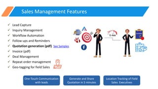 Sales and Process Management software Maple CRM | PPT | Free Download