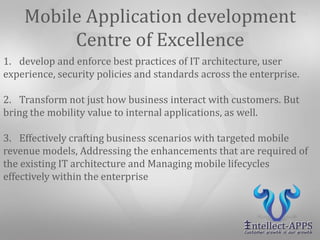 Sales mobile coe intellect apps | PPT