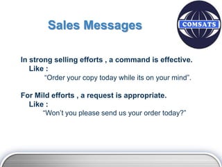 Sales messages | PPTX