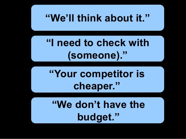 How to handle sales objections How to handle sales objections