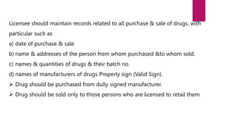 Sales of drugs. Jurisprudence Bpharm .pptx