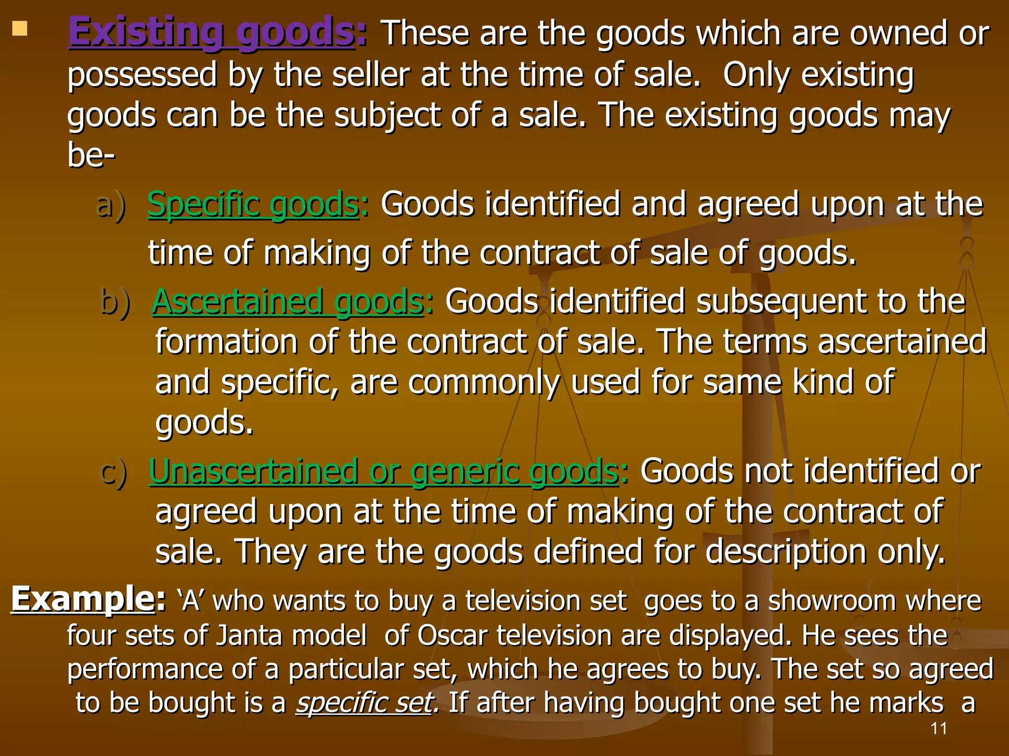 Sales of goods act | PPT