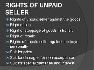 Sales Of goods Act 1930.pptx | Law