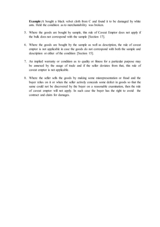 Sales of goods act 1930 | DOCX