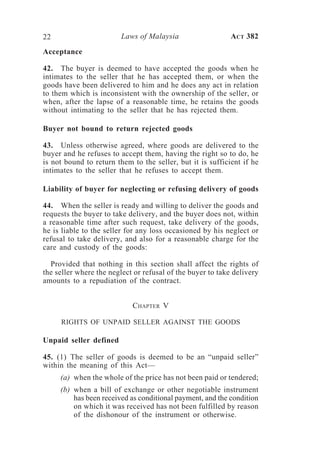 Sales of goods act 1957 | PDF