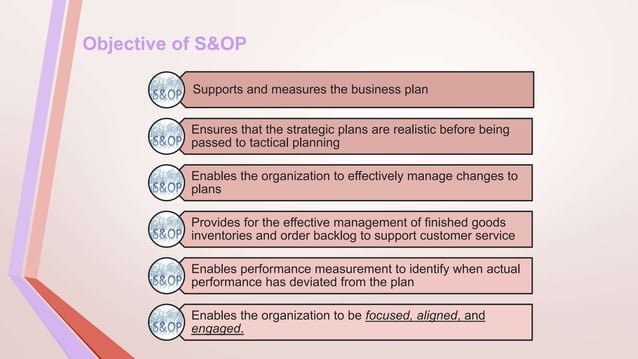 Sales & Operation planning process | PPTX