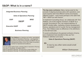 Sales and Operations Planing Handbook | PDF