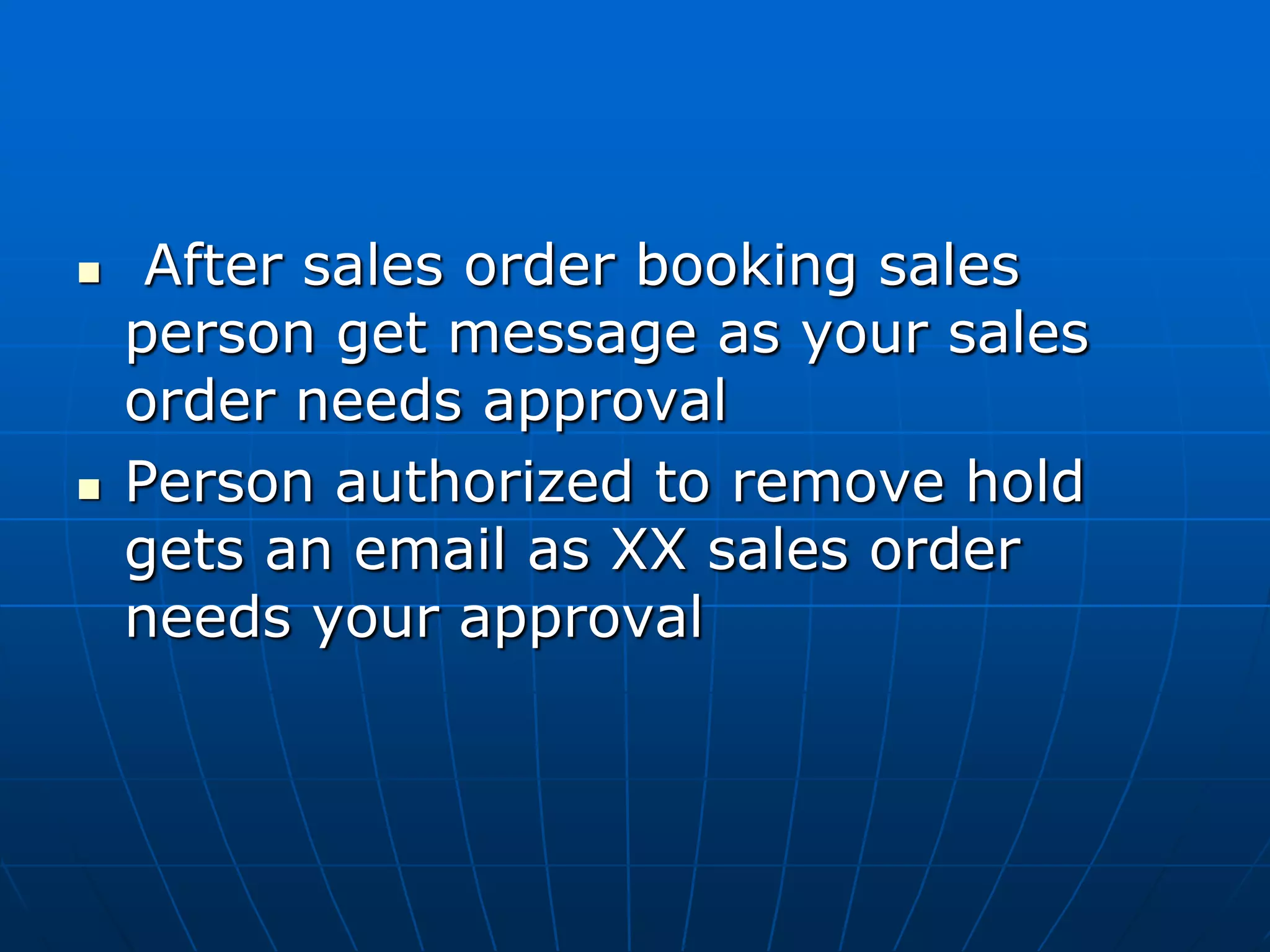 Sales order approval process | PDF