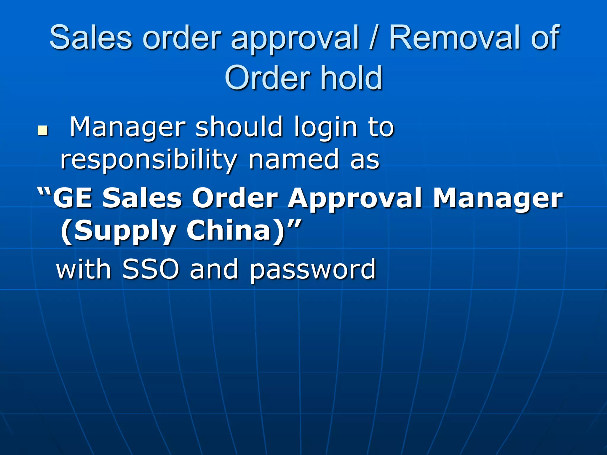 Sales order approval process | PDF