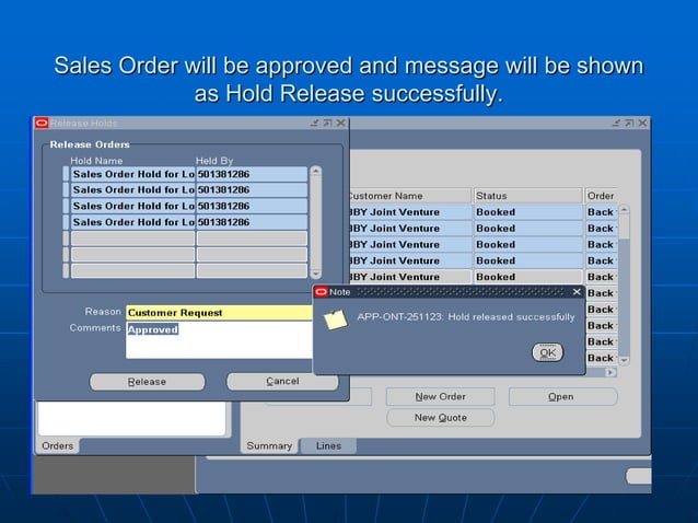 Sales order approval process | PPT