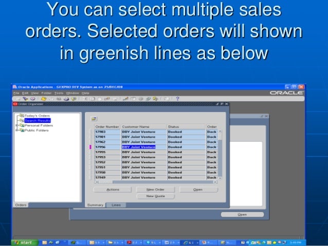 Sales order approval process