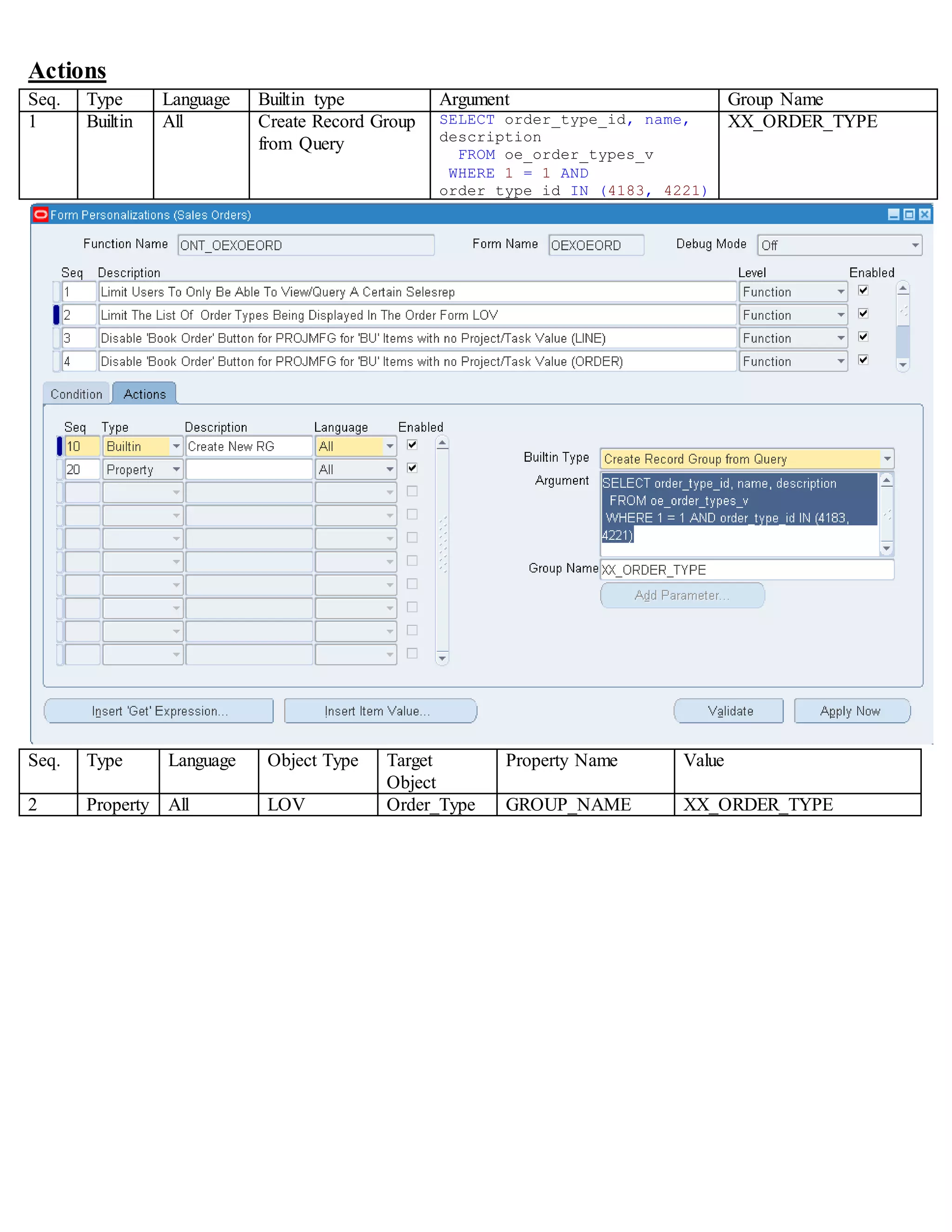 Oracle EBS R12 Sales order personalization | DOCX