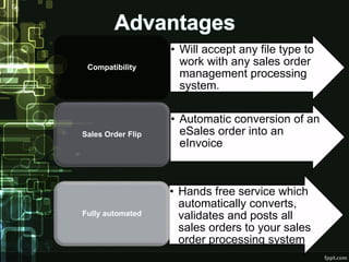 Sales order processing sec a_grp1 | PPT