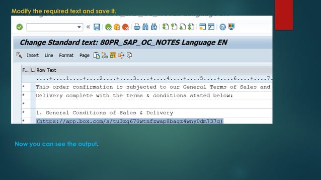 Sales Order Text Maintenance in SAP.pptx