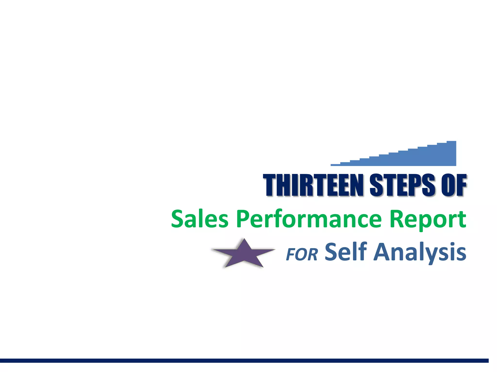 Sales performance report for self analysis | PPT