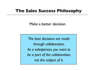 Sales philosophy | PDF