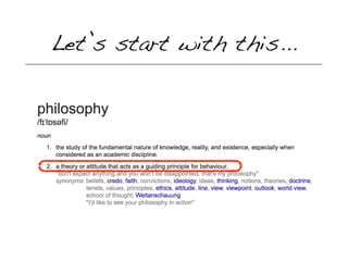 Sales philosophy | PDF
