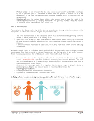 Sales Planning and Operation Report | DOCX