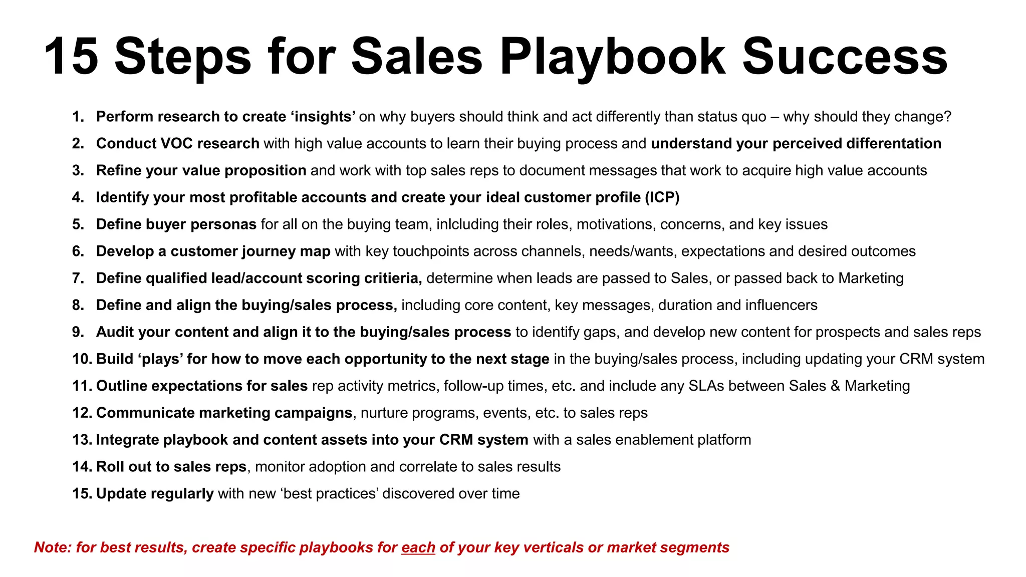 Sales Playbook Template | PPTX