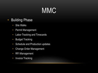 MMC | PPTX | Construction Industry | Industries