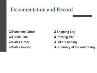 Internal Control on Sales | PPT