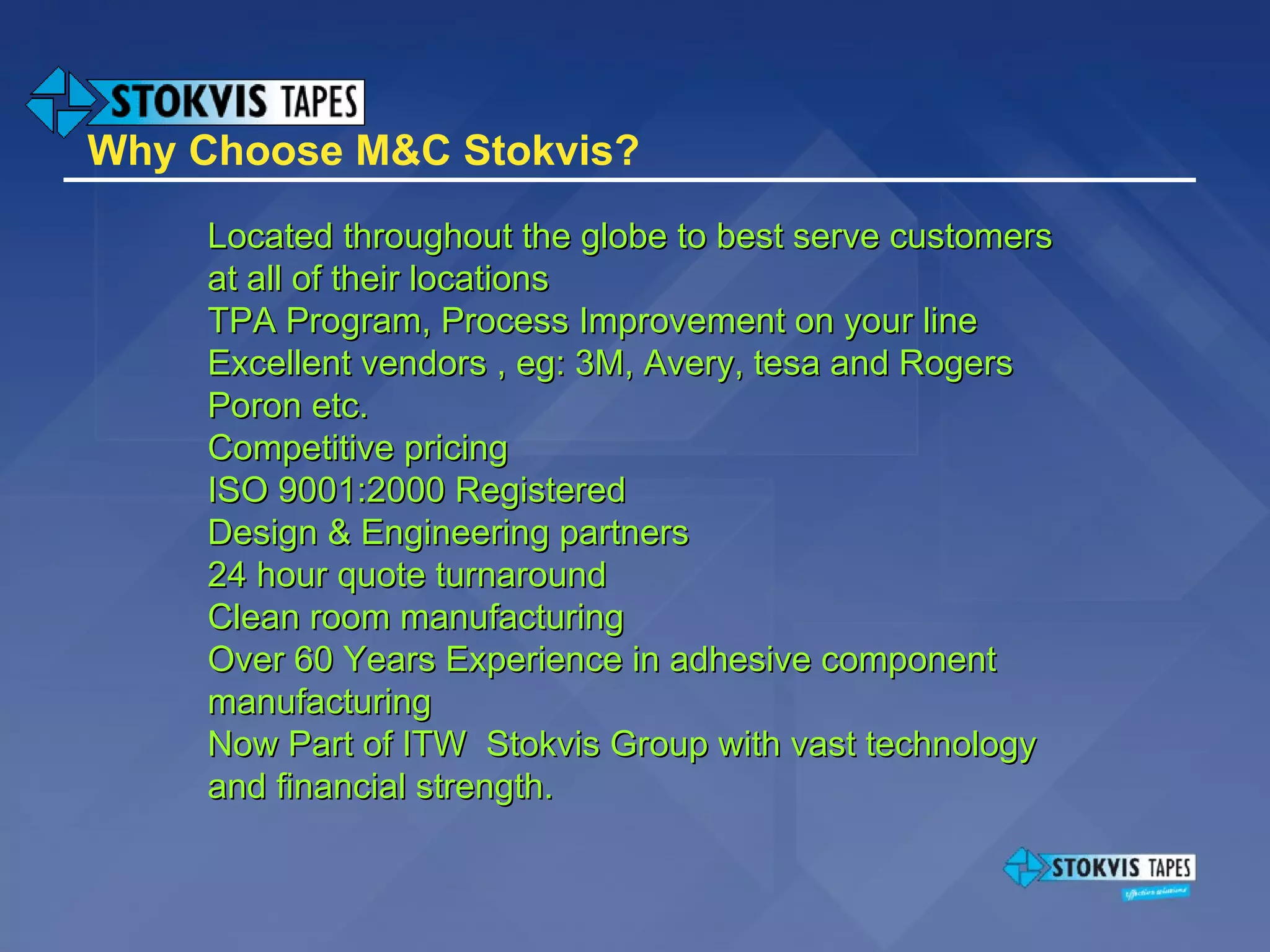 Stokvis Tapes | PPT