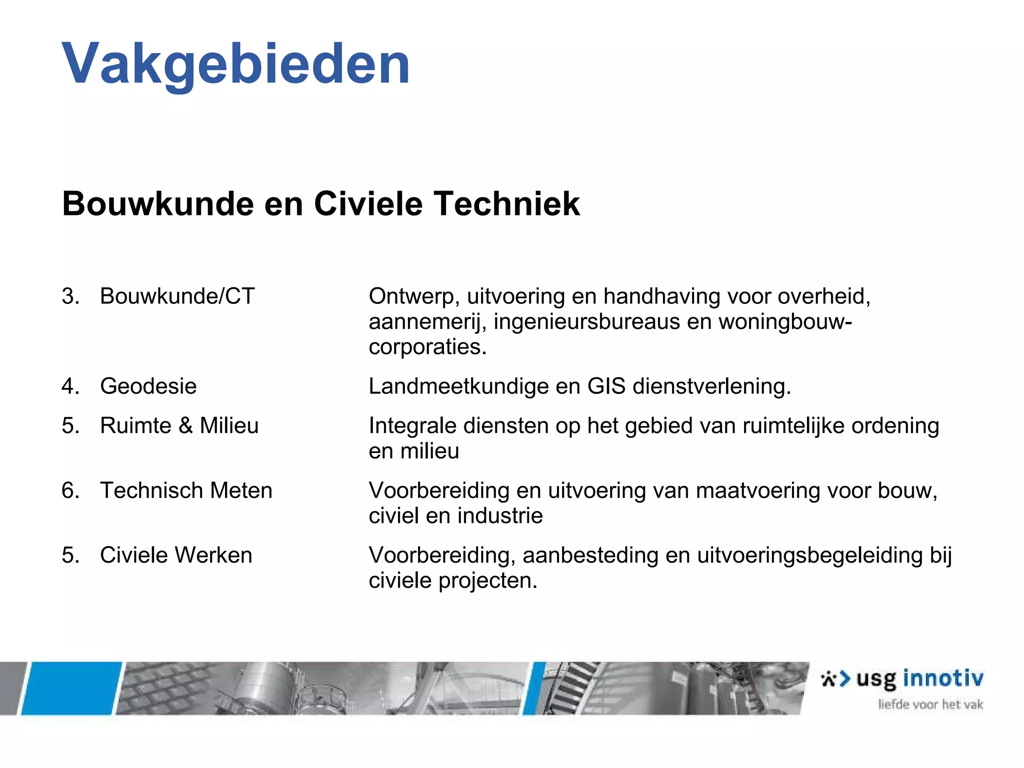 Salespresentatie USG Innotiv BV | PPT