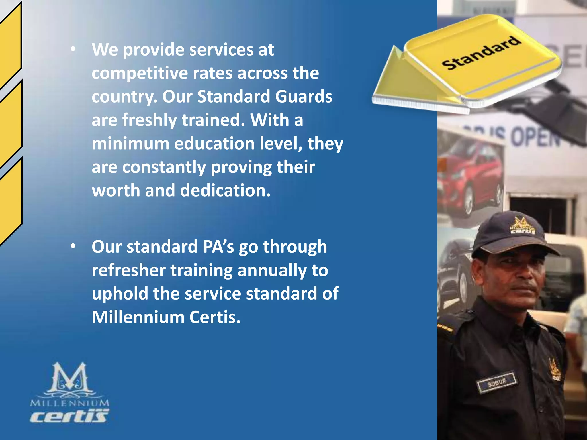 Sales presentation - Millennium Certis Security | PPSX