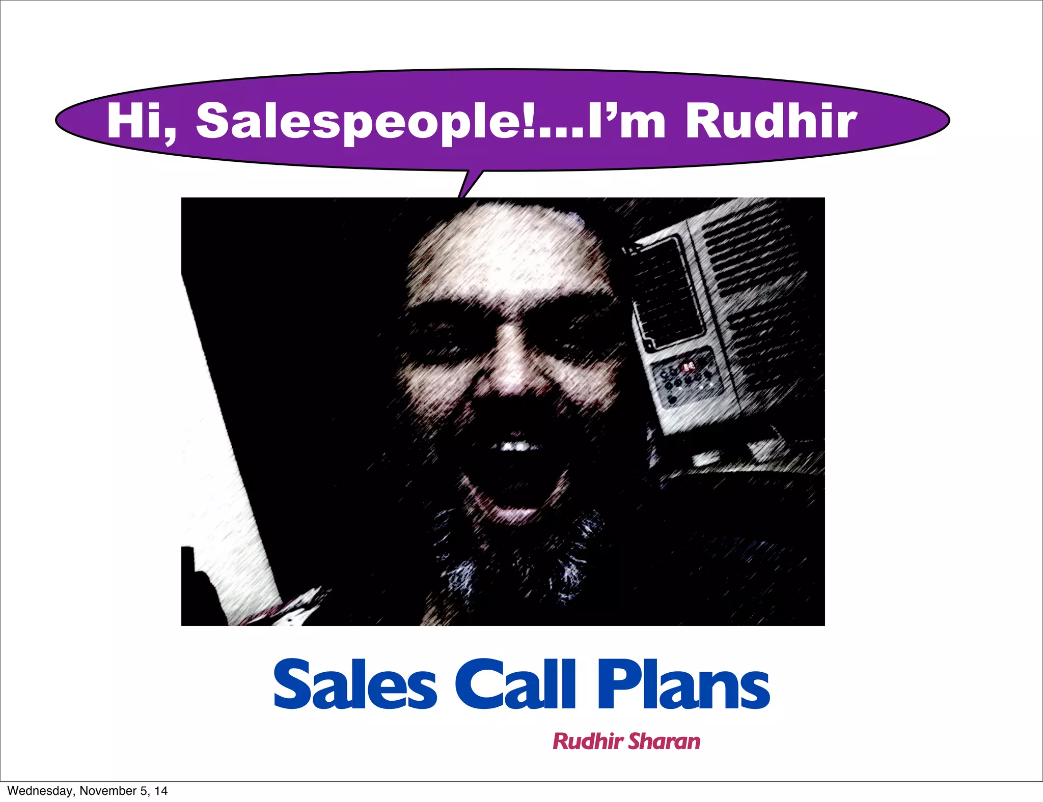Sales Call Plan | PDF