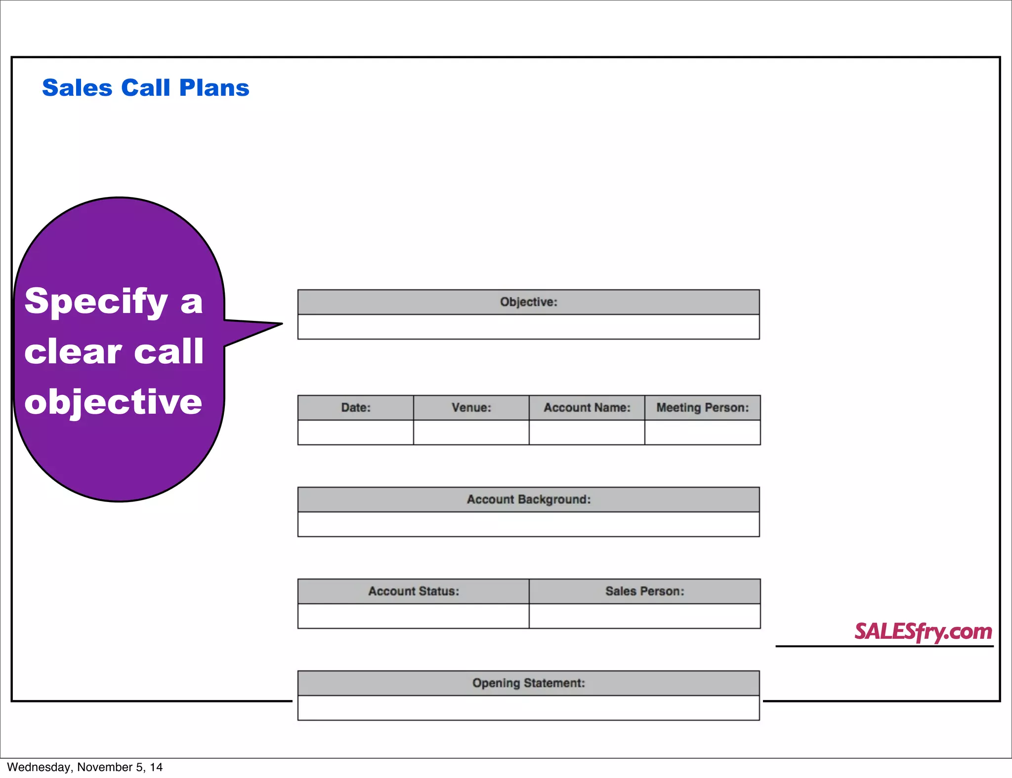 Sales Call Plan | PDF