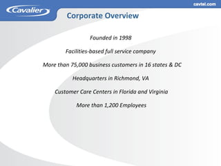 Cavalier Business | PPT