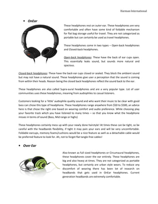 Sales primer the headphones guide | PDF
