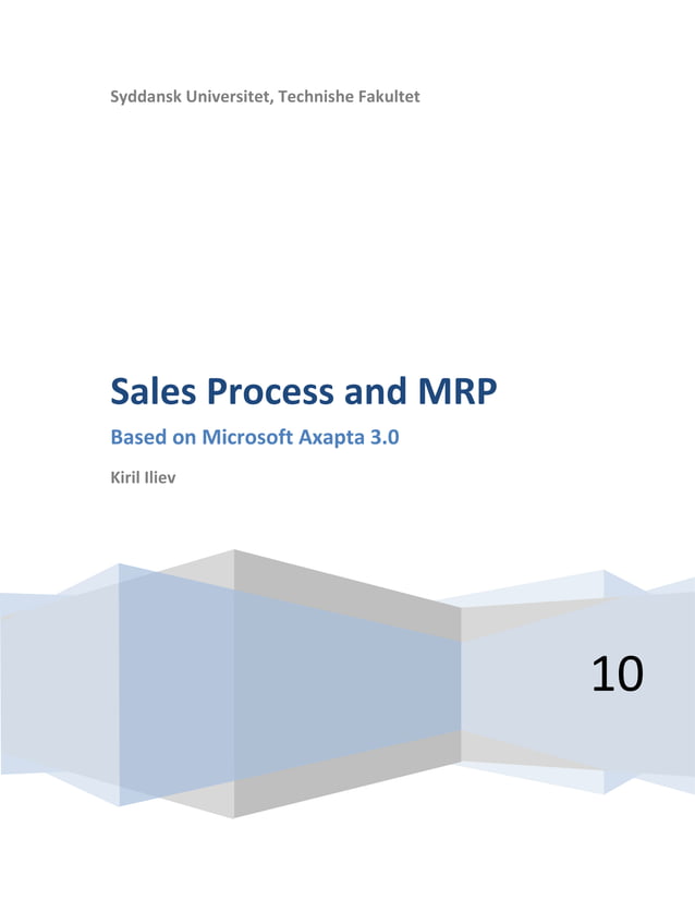 Sales Process And Mrp | DOCX | Databases | Computer Software and ...
