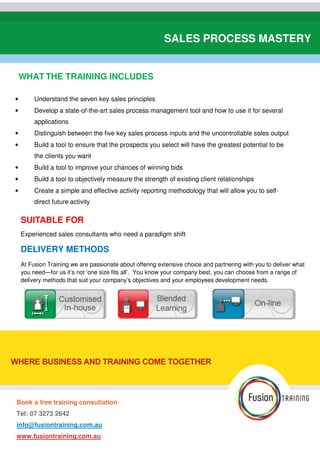 Sales Process Mastery | PDF