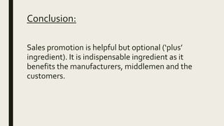 Sales promotion | PPT
