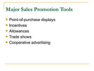 Sales promotion, advertising and distribution channels | PPT