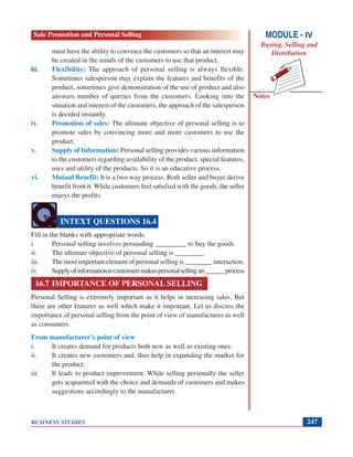 Sales promotion and personal selling | PDF