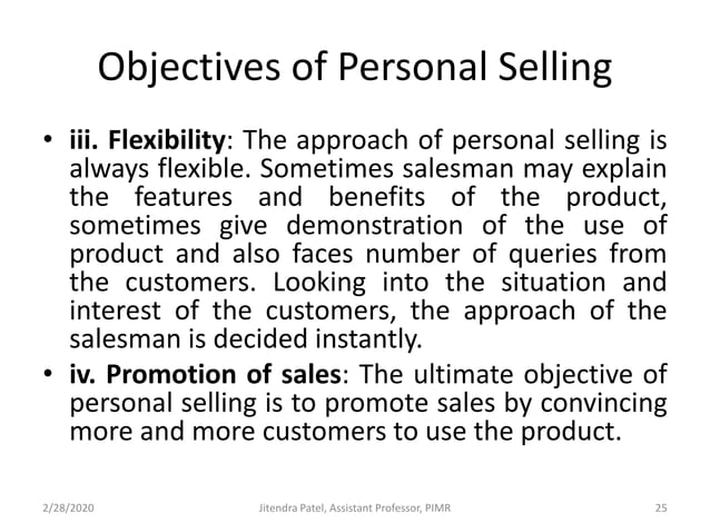 Sales promotion and personal selling | PPTX | Sales | Business
