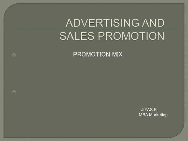 Sales promotion mix | PPT