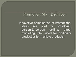 Sales promotion mix | PPT