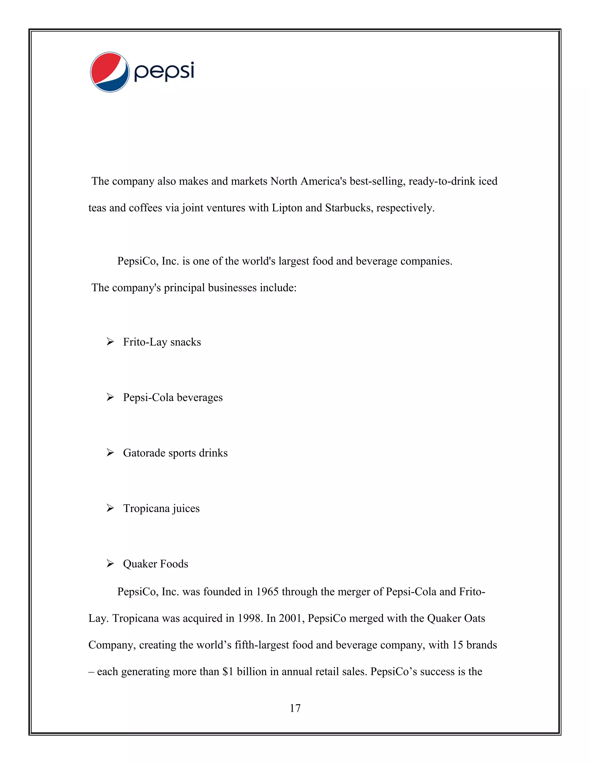 Sales & promotion of pepsi | DOC