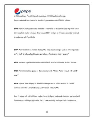 Sales & promotion of pepsi | DOC